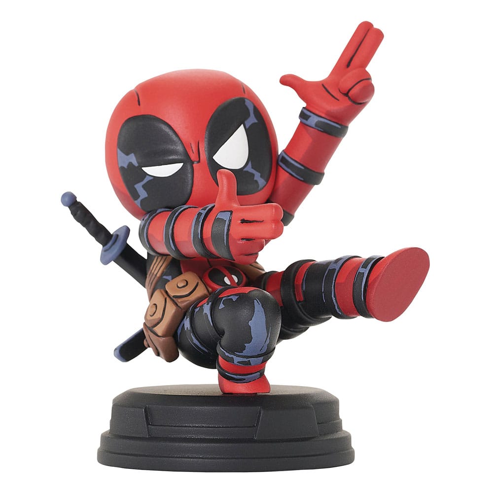 Marvel Animated Statue Deadpool (Finger Guns) 8 cm